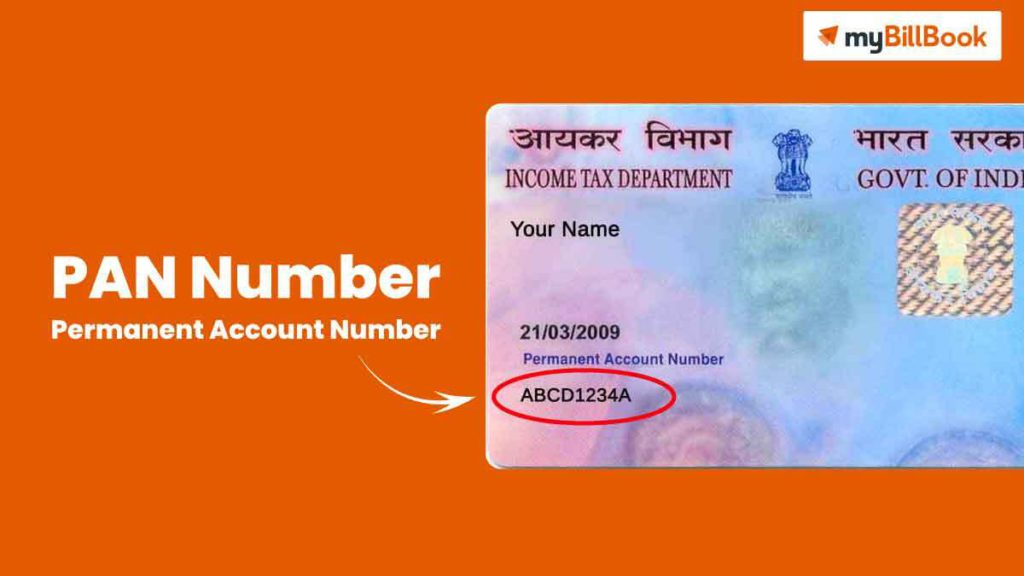 Permanent Account Number Pan Card Sample Photo
