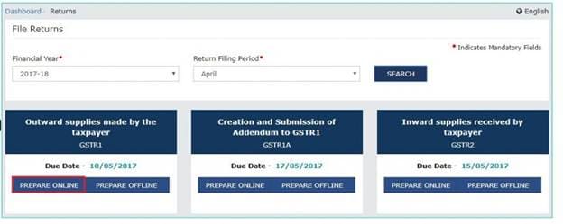 GSTR1 - How to File GSTR-1