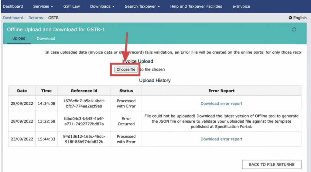 What Is A JSON File In GST How To Upload JSON File GST Portal