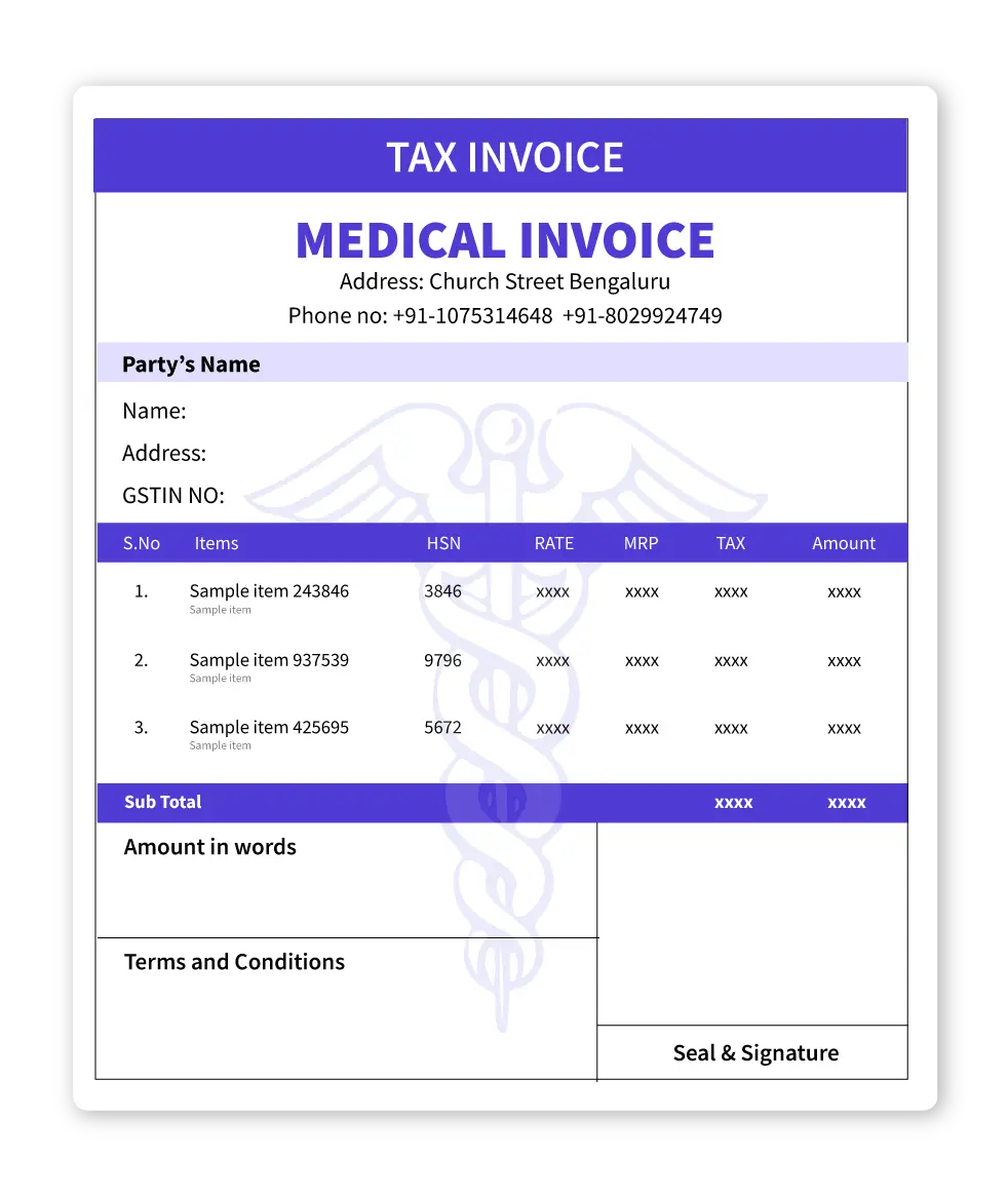 Download Free Medical Bill Format (Word, Excel, PDF)