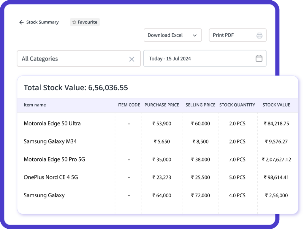 Mobile Shop Billing Software | POS for Phone Stores - myBillBook