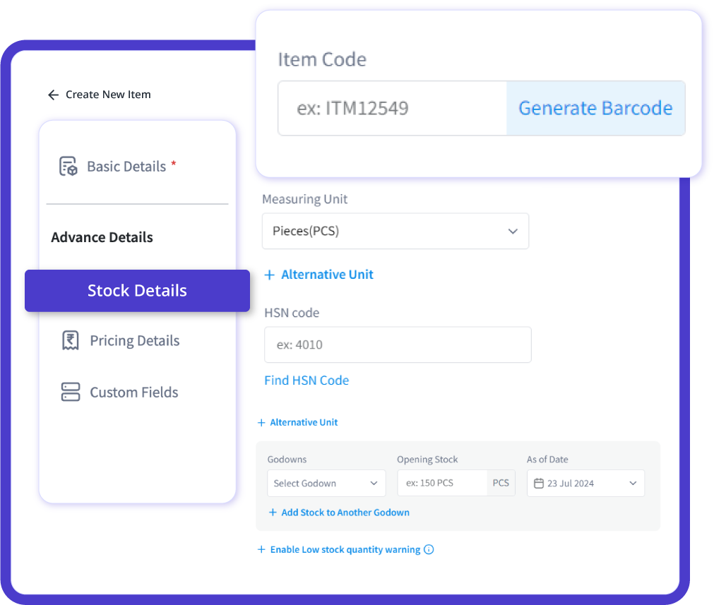 Billing Software With Barcode Scanner & Generator