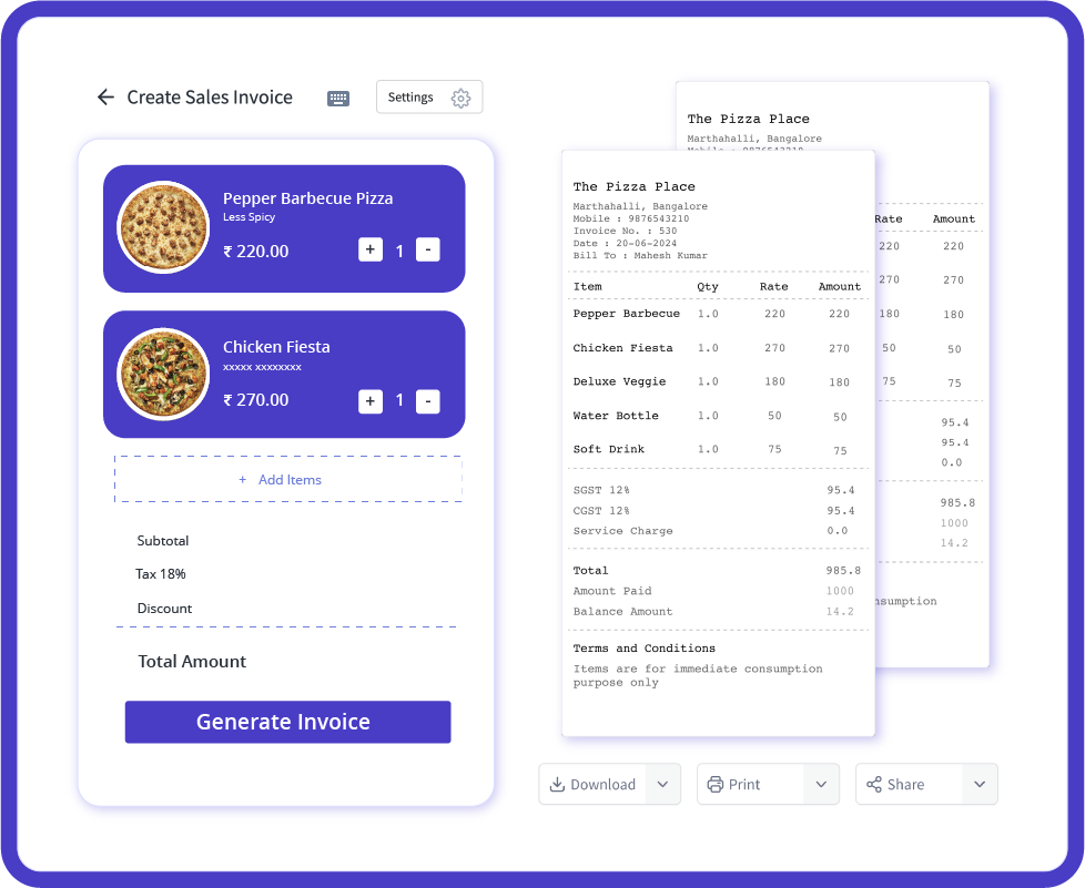 Restaurant Billing & Inventory Software – Fast & Easy Billing