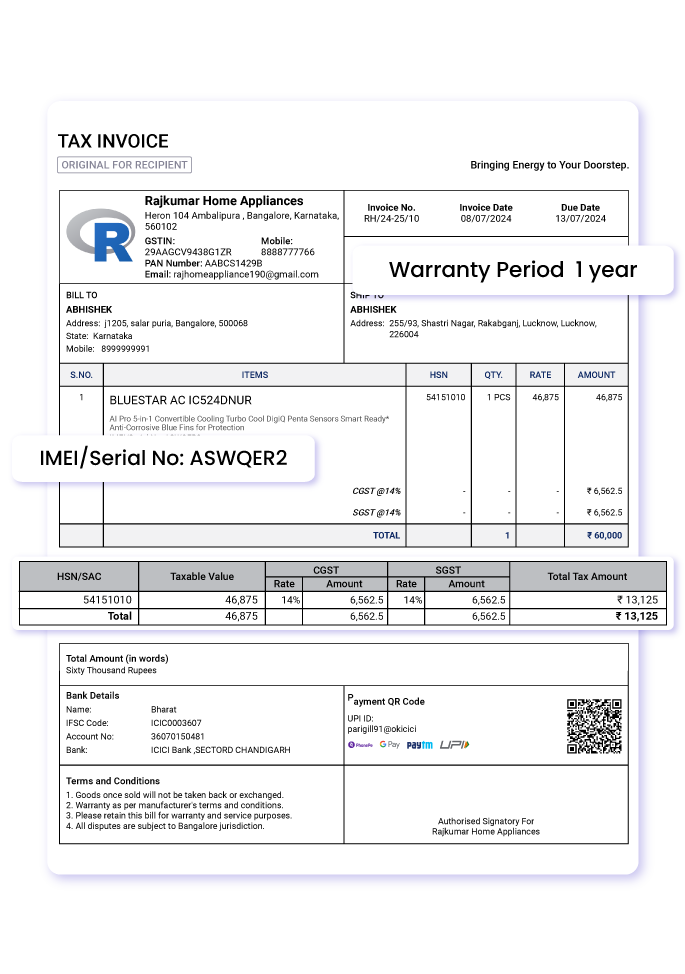 Billing Software for Electronics Shops | Free Download