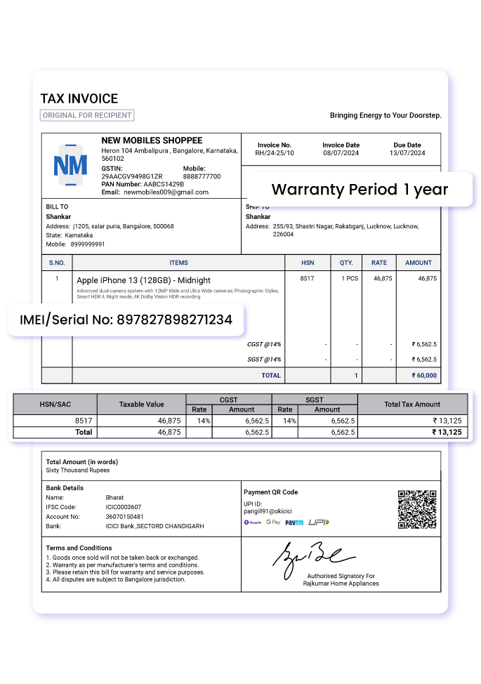 Mobile Shop Billing Software | POS for Phone Stores - myBillBook