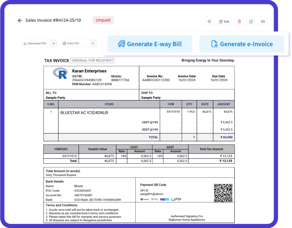 Best Textile Billing Software - myBillBook