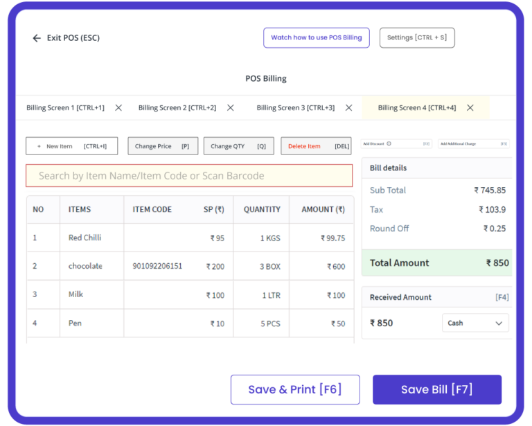 POS Billing Software – Fast Billing & Stock Control