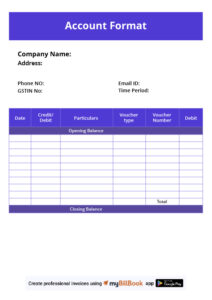 Account Formats - Structure & Key Elements
