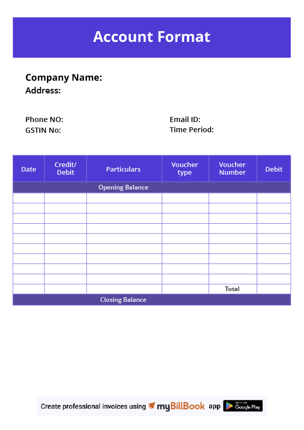 Account Formats - Structure & Key Elements