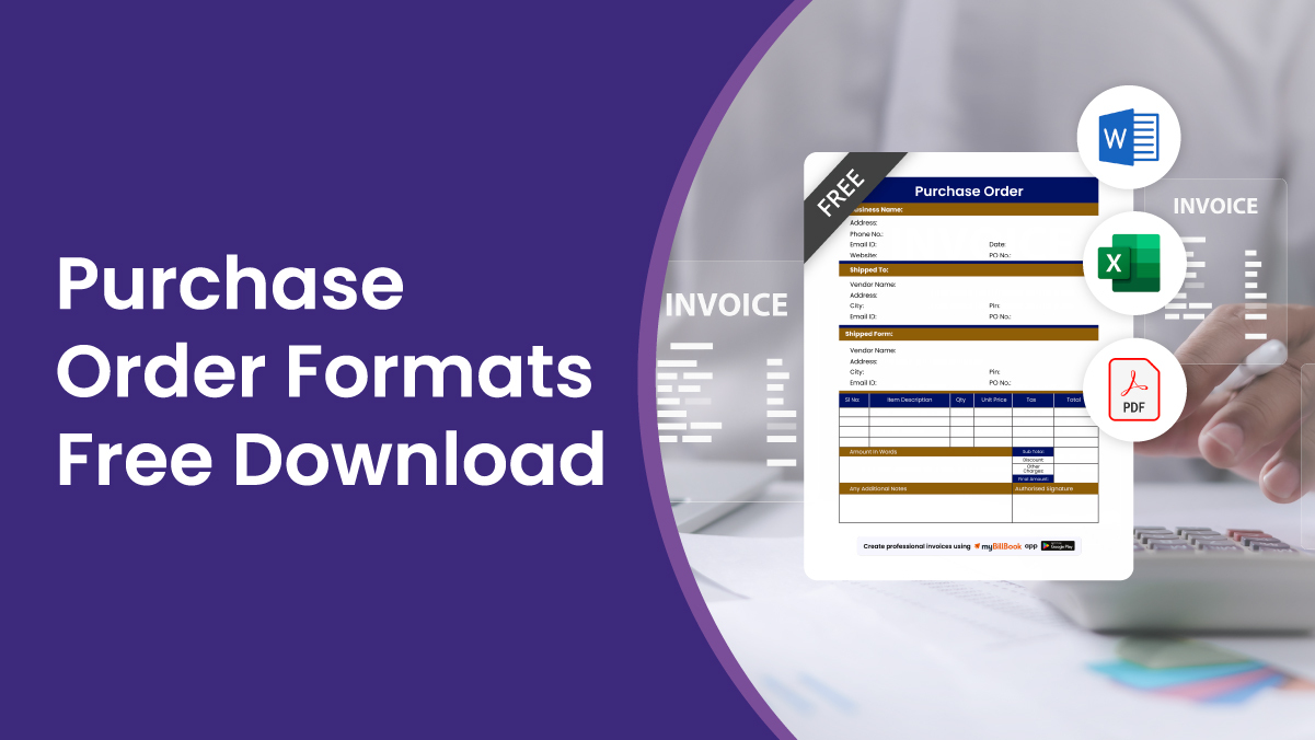 Free Purchase Order Formats in Excel, Word & PDF