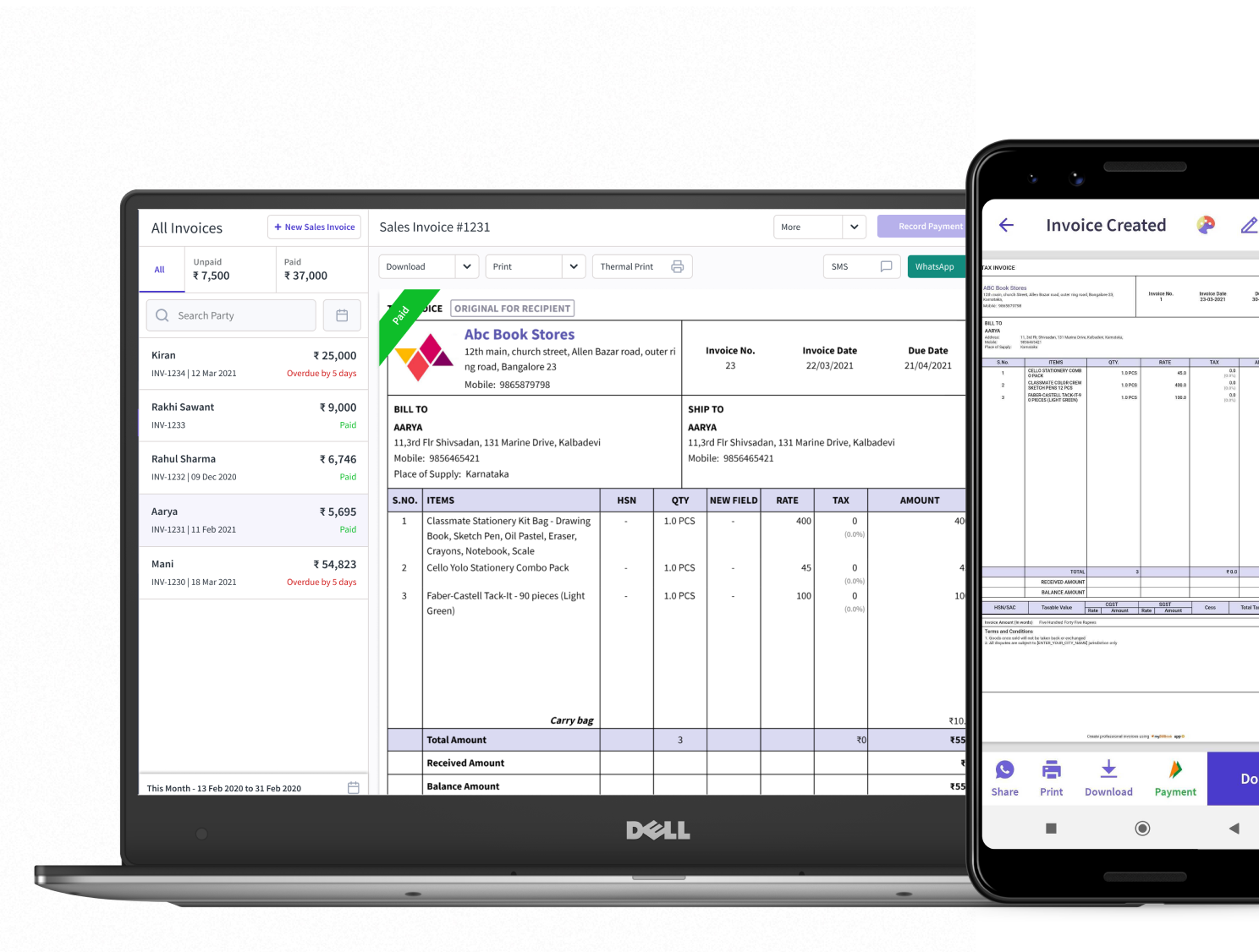 GST Billing Software Free Download Best GST Bill Software For Desktop And Mobile MyBillBook